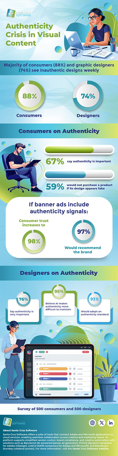 Survey Reveals Authenticity Crisis in Visual Content - Santa Cruz Software